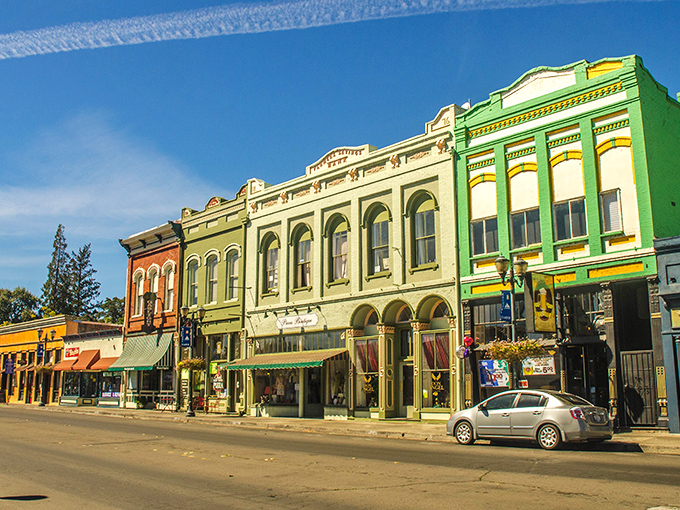 Lakeport's colorful buildings house local treasures where your dollar stretches further than your fishing line.
