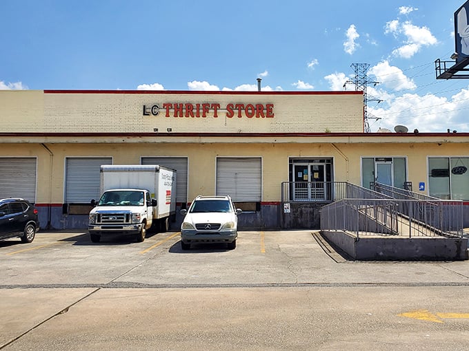 The industrial look hints at warehouse-sized savings - where bulk buying meets bargain hunting dreams perfectly.