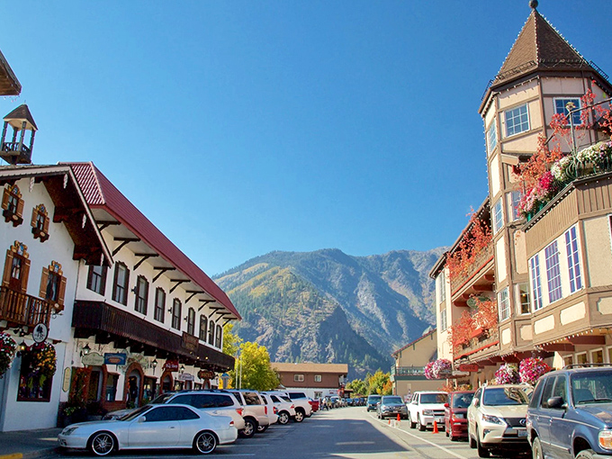 The colorful German architecture of Leavenworth stands proudly against mountain backdrops. Lederhosen optional, sense of wonder mandatory!