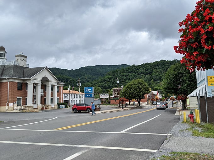 Marlinton's main street unfolds like a storybook, where every building has tales worth telling over coffee.