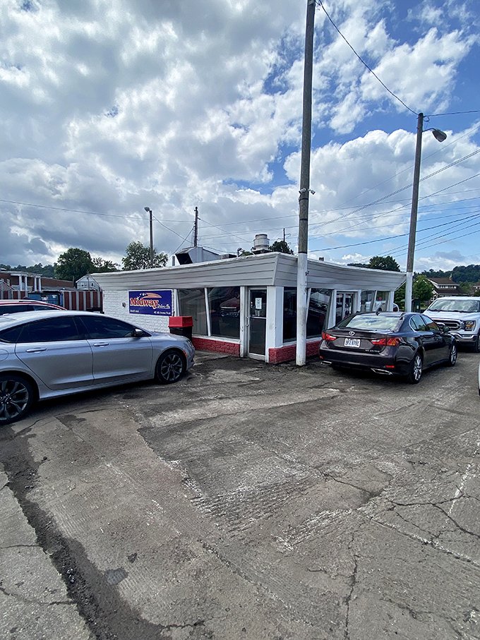 Midway Drive-In's humble exterior is like that quiet friend who suddenly reveals they know all the best food secrets.