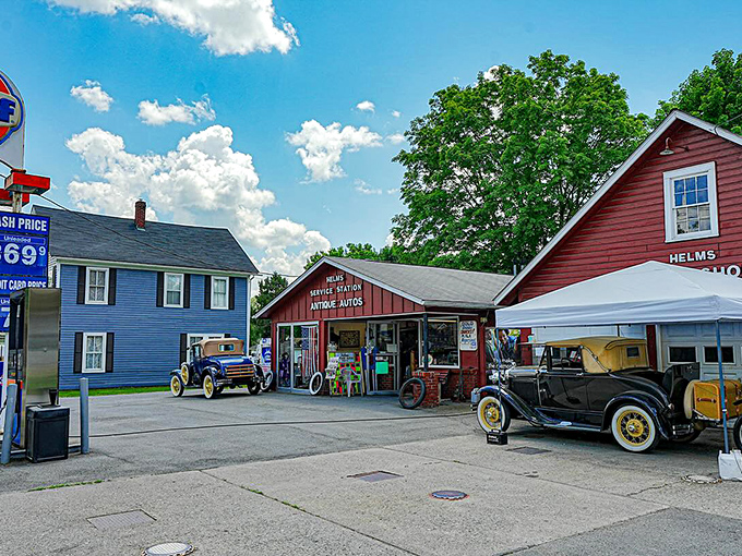 Milford's downtown stretches out like a Norman Rockwell painting that forgot it wasn't actually painted.