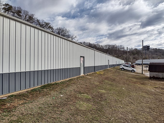 The building doesn't look fancy, but Milton Flea Market's exterior hides a treasure trove of possibilities inside.