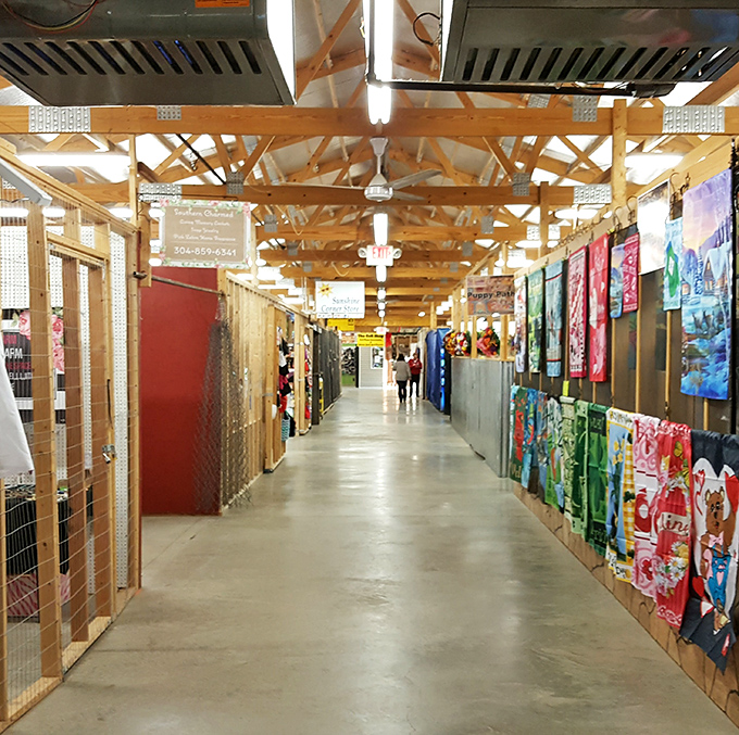Step inside Milton's organized wonderland where every aisle leads to potential treasures waiting for new homes.