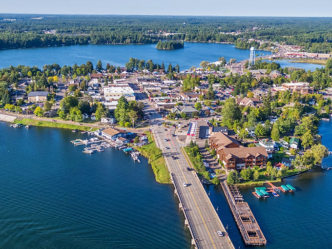 Minocqua's island setting creates the perfect excuse to slow down and watch the world float by.