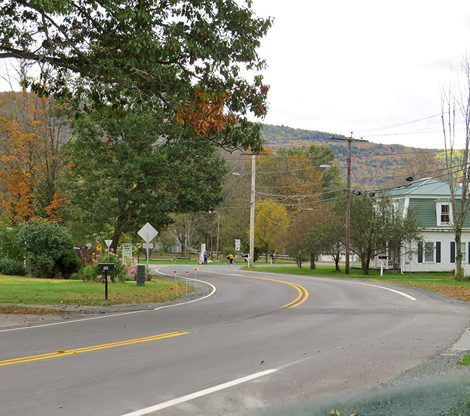 Monroe's country roads take you home through a palette of autumn hues that would make Bob Ross reach for his happy little brush.