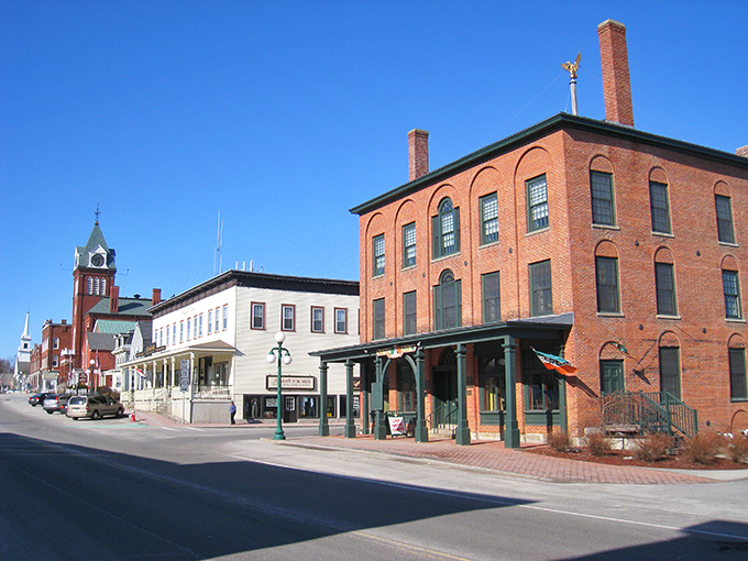 Newport's downtown brick buildings whisper stories of affordable living and community pride together.