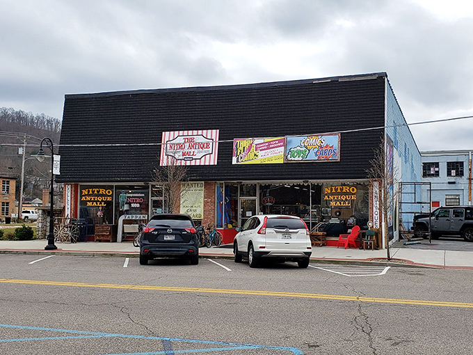 Nitro Antique Mall doesn't just sell antiques&mdash;comics, toys, and collectibles make this a multi-generational playground of nostalgia.