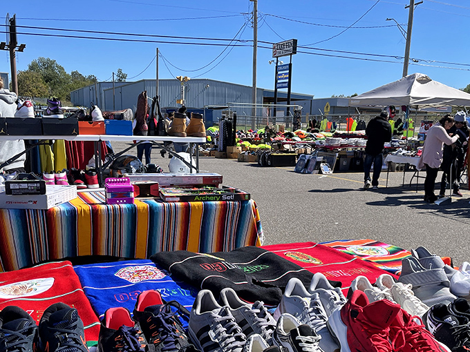 Deals as far as the eye can see! Old Paris Flea Market transforms parking lots into treasure hunting grounds every weekend.