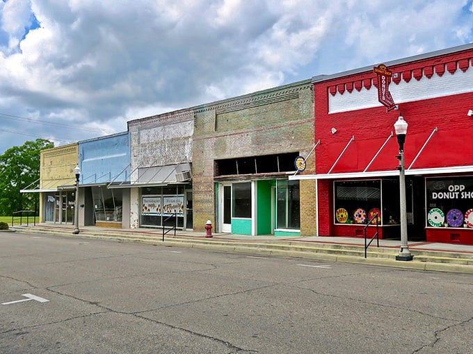 Opp's colorful main street buildings house local businesses that still remember your name.