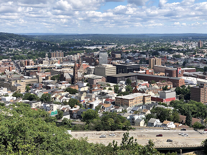 From above, Paterson unfolds as a vibrant blend of history, hustle, and classic New Jersey charm.