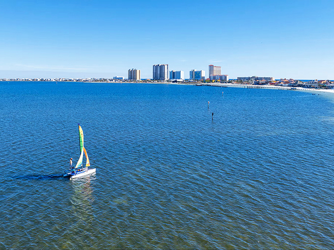 Pensacola Beach unfolds like nature's own highway, with sugar-white sand that makes other beaches jealous.