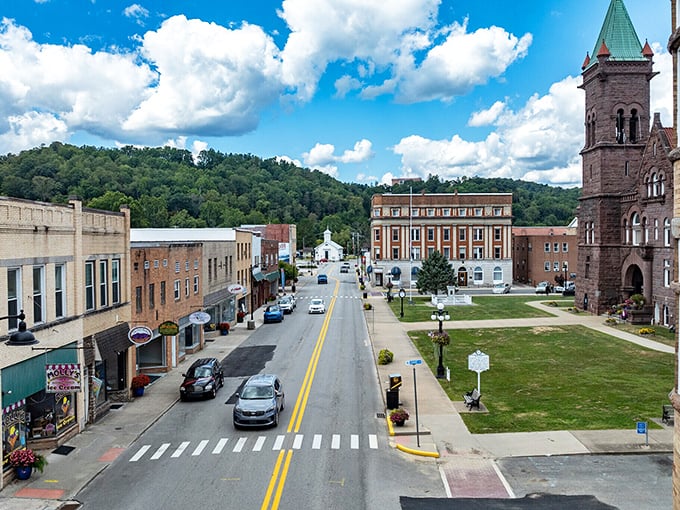Courthouse chic on a shoestring! Philippi's town square delivers historic grandeur that won't make your retirement account plead the fifth.