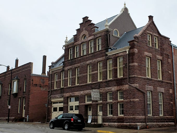 Pipestone's distinctive red buildings stand like sentinels of affordability. They've watched over generations without inflating their egos&mdash;or prices.