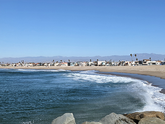 Port Hueneme's pristine shoreline stretches like nature's own red carpet, minus the Hollywood prices and paparazzi chaos.