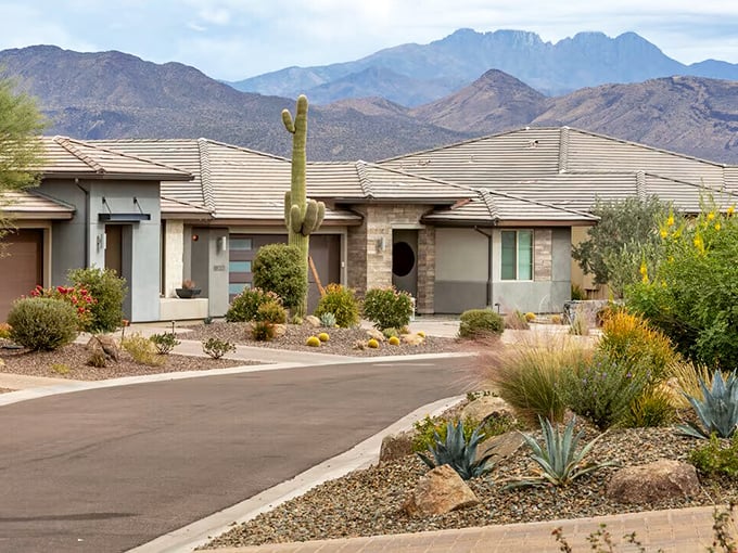 Rio Verde's desert homes nestle perfectly into the landscape, with thoughtful architecture that complements rather than competes with nature.