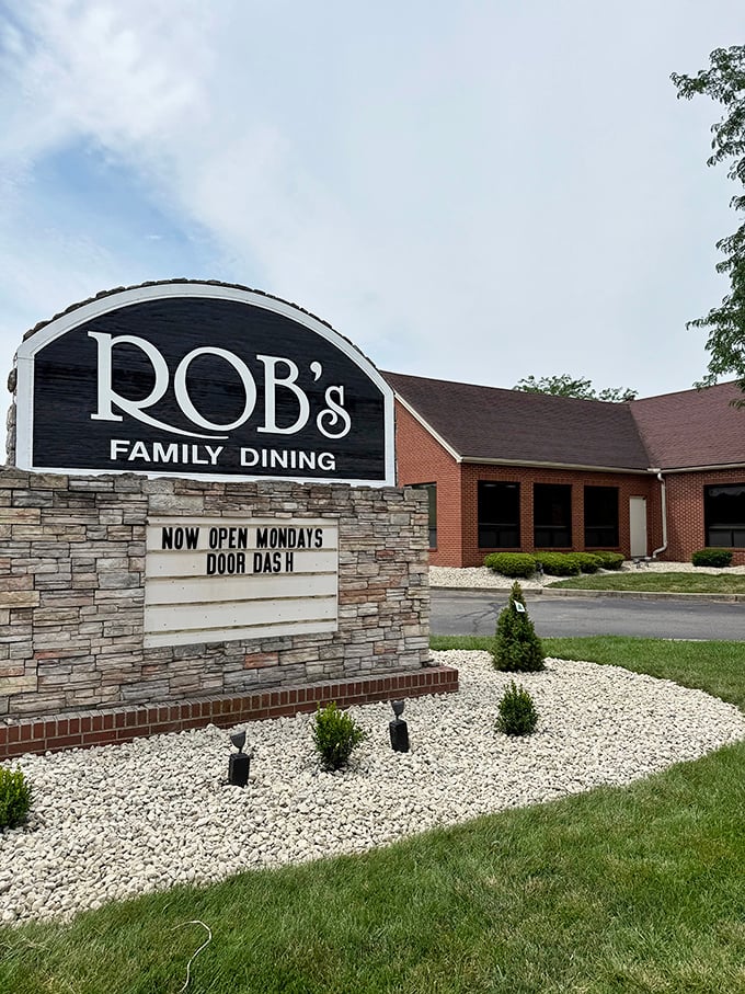 Rob's sits quietly in Brookville, proving small towns hide the biggest buffet surprises inside.