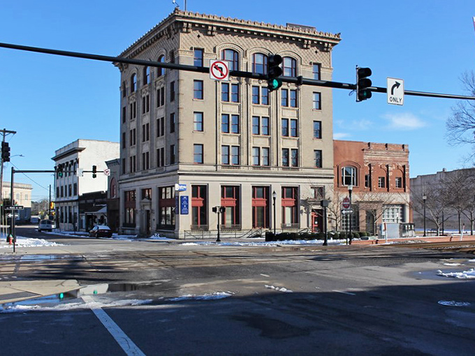 Historic buildings in Rocky Mount stand tall like old friends catching up on a century of gossip.