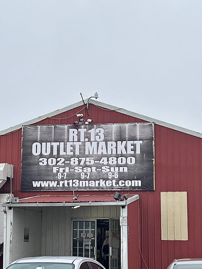 Route 13 Market announces itself with no-nonsense signage - inside is where the real conversation begins.