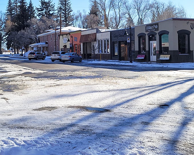 Saguache's main drag might be quiet, but those historic storefronts hold more character than most big-city neighborhoods. Small town, big personality!