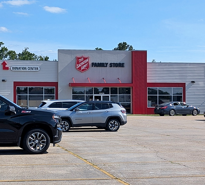The Salvation Army's modern storefront stands ready to rescue both your budget and your home decorating dilemmas.
