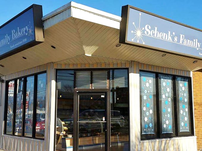 Sunlight bounces off wide windows as Schenk&rsquo;s Family Bakery invites you in with its cheerful glow and rows of sweet traditions.
