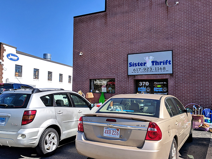 Sister Thrift's humble brick exterior hides a family-owned gem where personal service still matters.