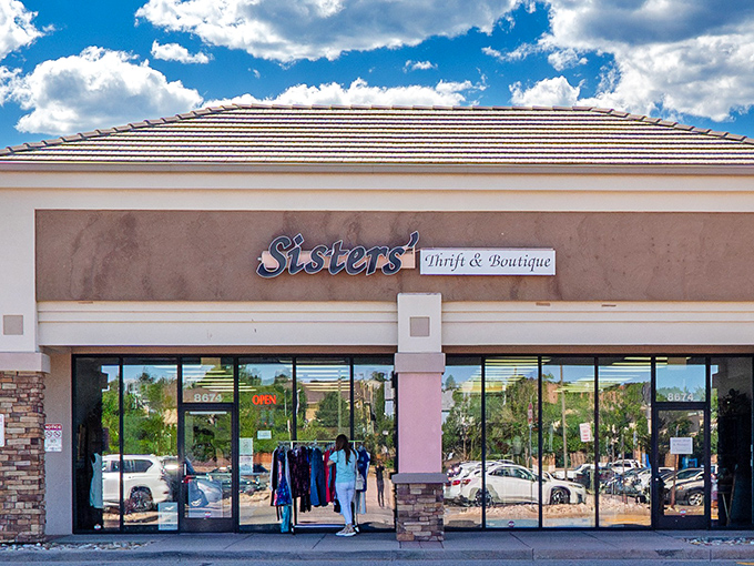 Sisters Thrift & Boutique: where "secondhand" and "sophisticated" aren't mutually exclusive. That Colorado sunshine makes everything look better!