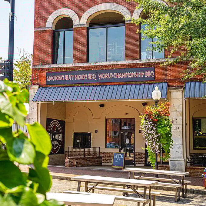 Smoking Butt Heads BBQ proves that historic brick buildings and slow-cooked meats are a match made in heaven.