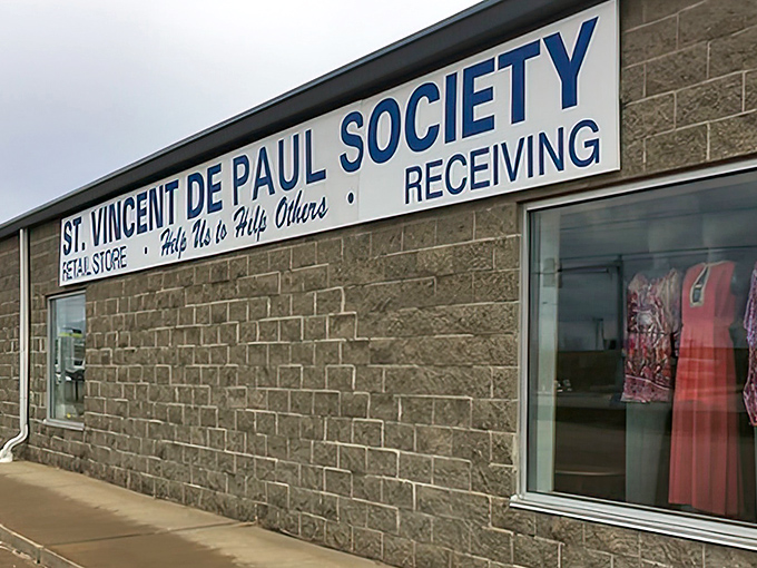 St. Vincent de Paul Society's mission statement is right on the wall&mdash;"Help Us to Help Others"&mdash;thrifting with a purpose.