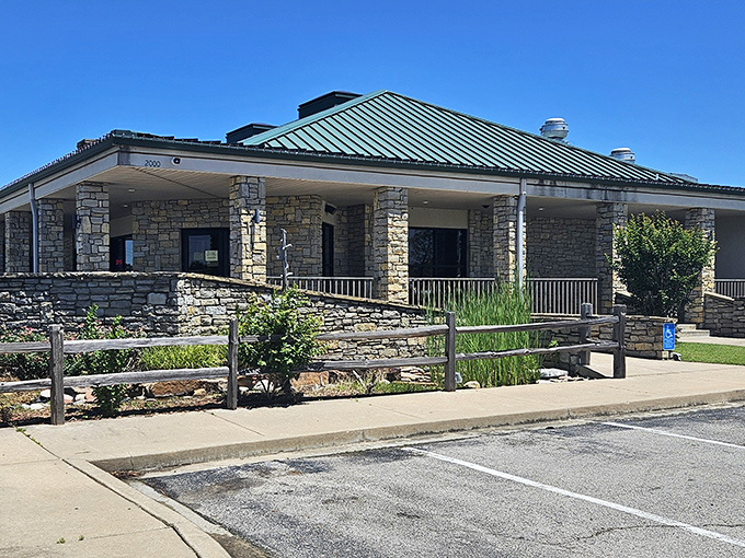 Stone Mill's rustic stone building looks like it was plucked from a countryside postcard. Those stone walls hold the secrets to both BBQ and pizza perfection.
