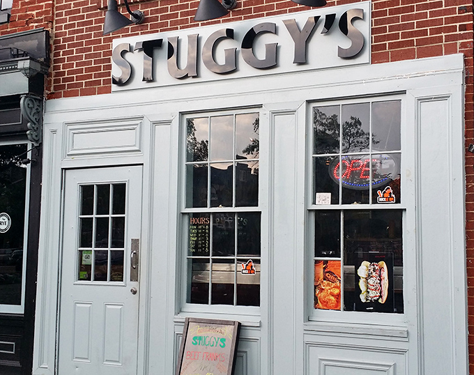 Stuggy's storefront might be understated, but inside lurks hot dog magic that would make even the most jaded foodie weak at the knees.