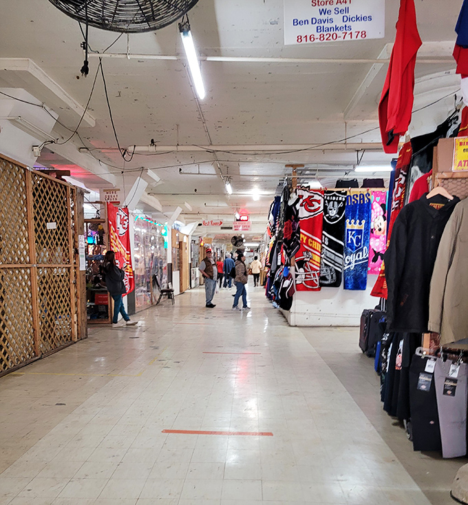 Inside Super Flea, endless aisles create a shopper's wonderland where time mysteriously disappears completely.