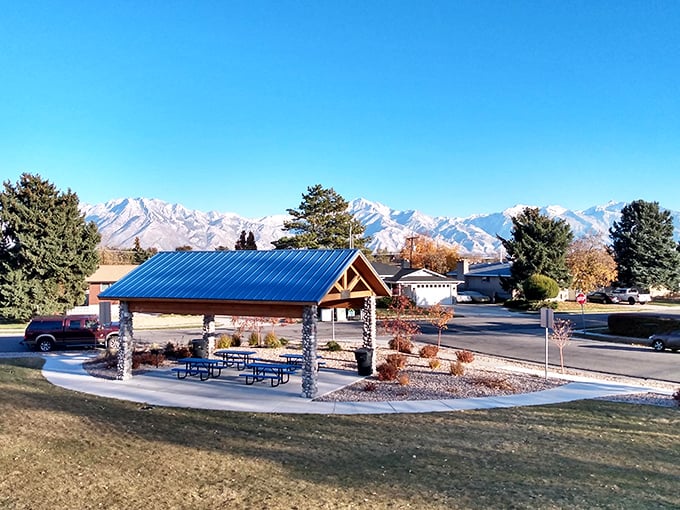 Taylorsville's mountain backdrop frames everyday life like a postcard, making ordinary errands feel almost scenic.