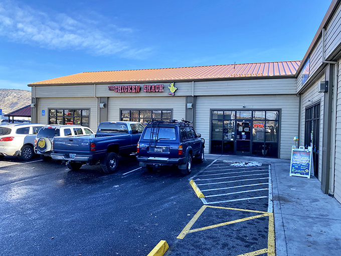 The Chicken Shack's unassuming exterior in Klamath Falls hides a treasure trove of crispy, juicy delights worth driving miles for.