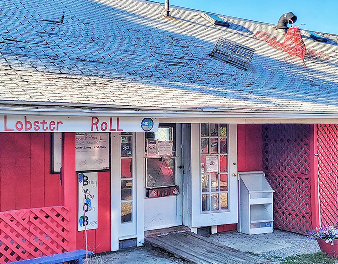 The Lobster Pool's cherry-red exterior is like a love letter to seafood &ndash; casual, straightforward, and promising a romance with your taste buds.