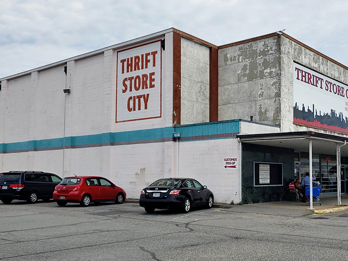 "Miss a day, miss a deal" warns Thrift Store City's bold signage. This no-frills warehouse holds secrets for the patient hunter.