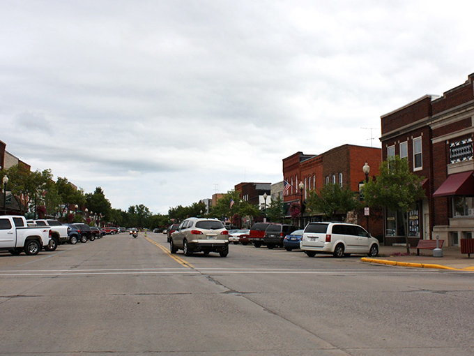 Tomahawk's main street stretches wide and welcoming, built for a slower pace of life.
