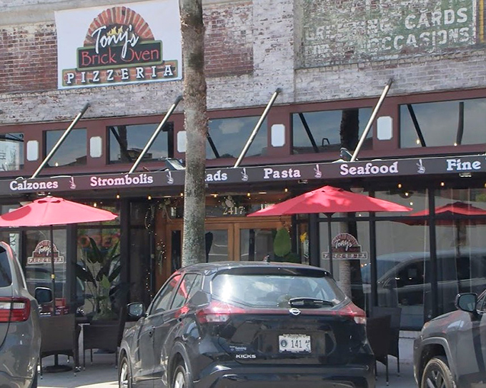 Tony's brick oven expertise shows in every perfectly charred crust emerging from those ancient flames.