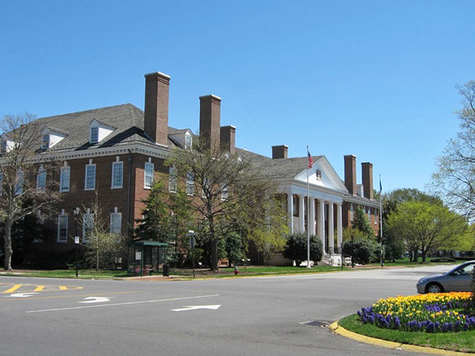 A stately brick building in Townsend showcases the town's architectural heritage, part of what makes this affordable community special.