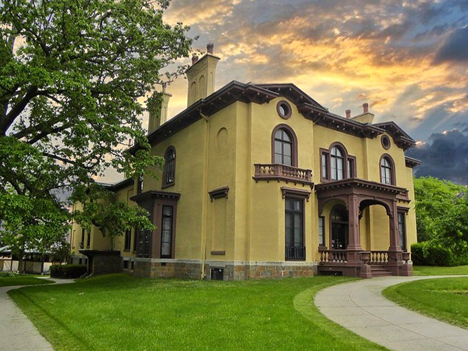 Tree-lined streets frame Utica's charming neighborhoods, where every corner promises another delightfully affordable discovery awaits.