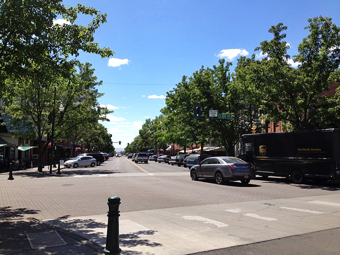 Walla Walla's tree-lined streets offer shade and character in equal measure. The perfect setting for afternoon strolls between coffee shops and bookstores.