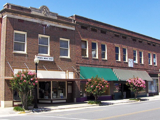 Waycross downtown corner buildings stand like sentinels of another era, when train whistles and trading were the soundtrack of daily life.