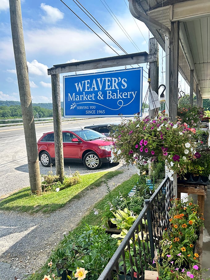 Since 1965, this blue sign has been calling travelers to discover what real Pennsylvania Dutch baking tastes like.