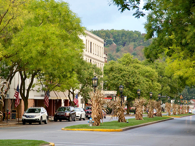 Wellsboro's classic main street looks like it's waiting for a movie crew. Norman Rockwell would approve!