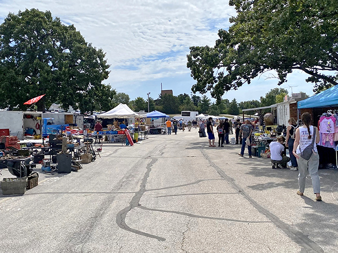 Open-air shopping at its finest, where fresh breezes carry the excitement of unexpected discoveries.