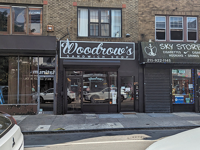 The black storefront might look mysterious, but inside lies sandwich magic that's anything but a secret anymore.