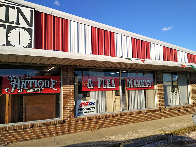 That red and white striped awning beckons like a carnival tent full of amazing surprises.