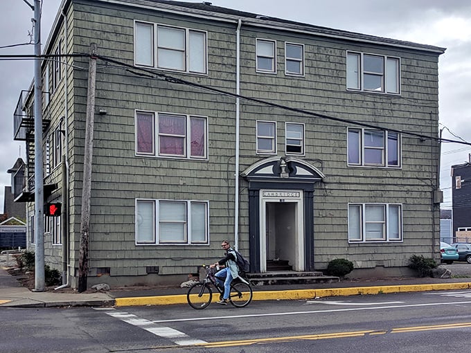 Historic buildings stand proud like old friends, weathering storms with character that money can't manufacture.