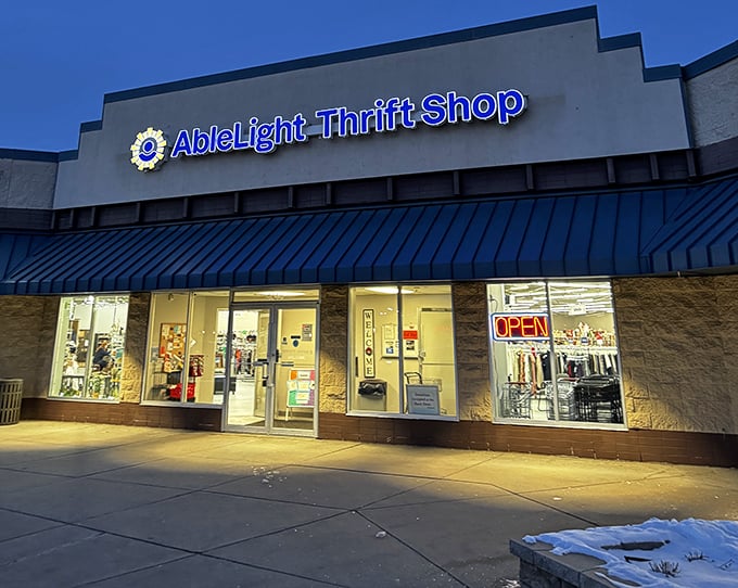 This welcoming facade promises shopping with purpose - where every purchase makes a meaningful difference.